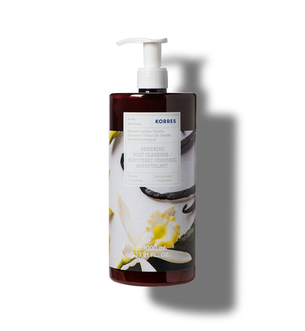 Renewing Body Cleanser – Mediterranean Vanilla Blossom – 1 Liter | KORRES