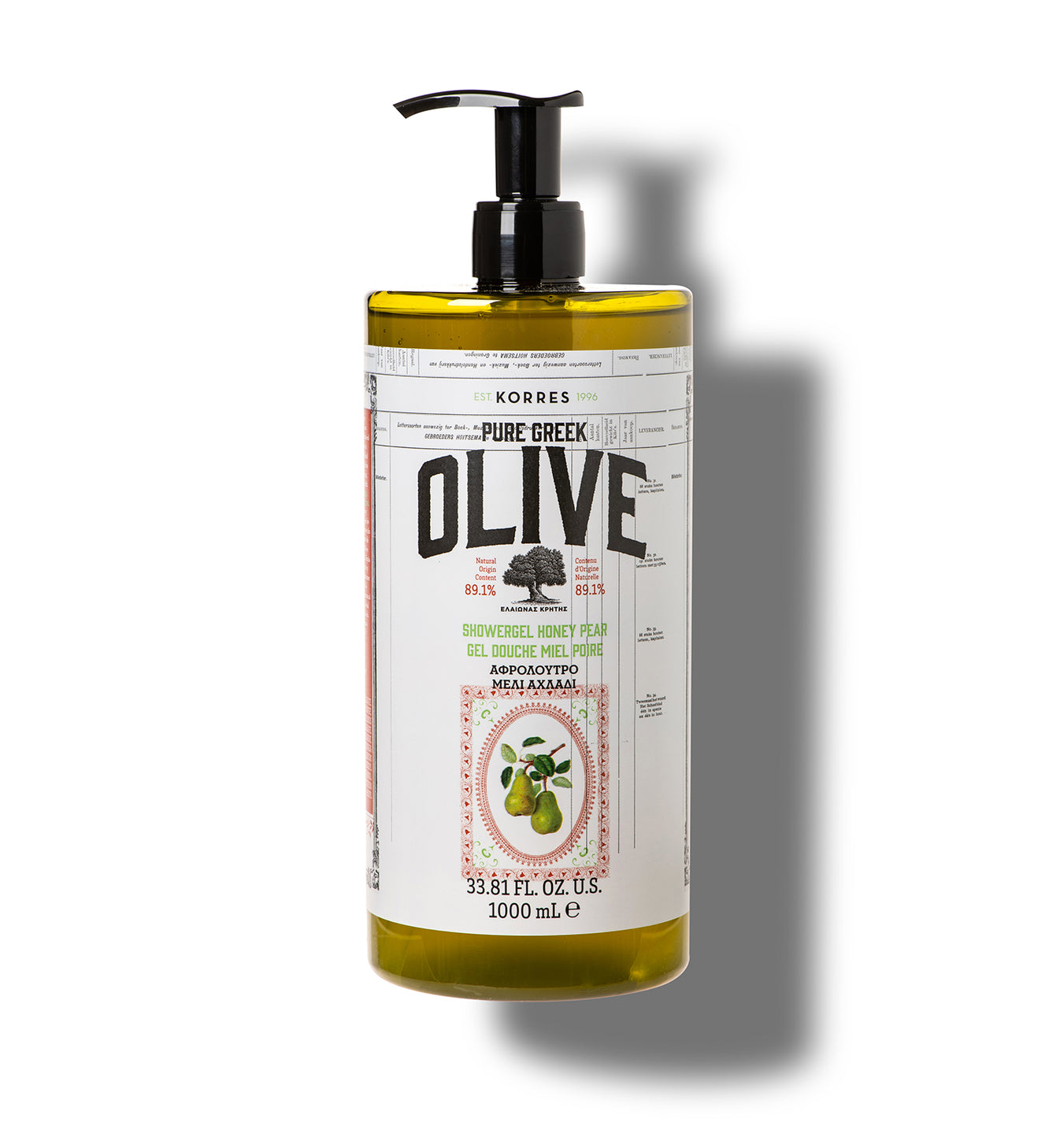 1 Liter Pure Greek Olive Oil Body Cleanser – KORRES