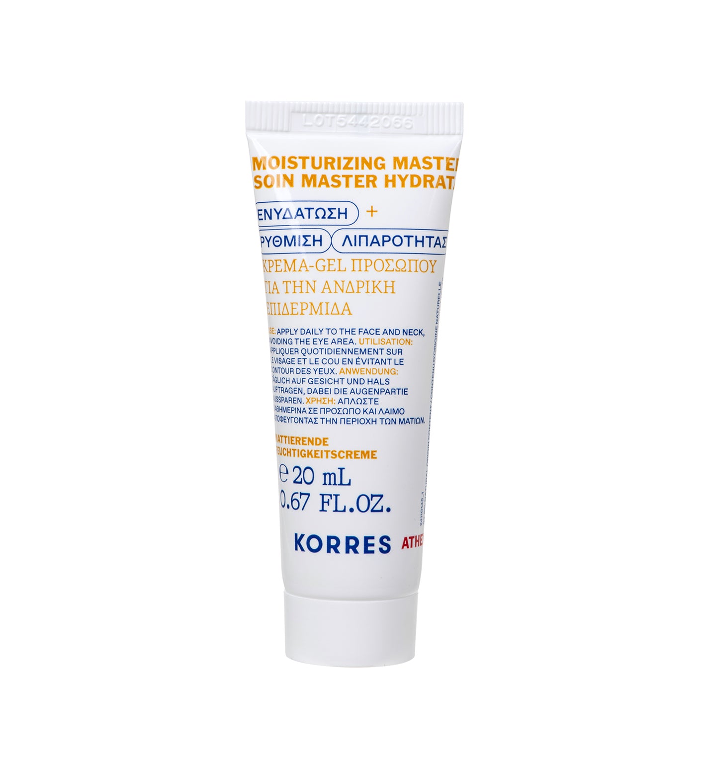 Mini Moisturizing Master Recipe Face Cream for Men – 20ML | KORRES